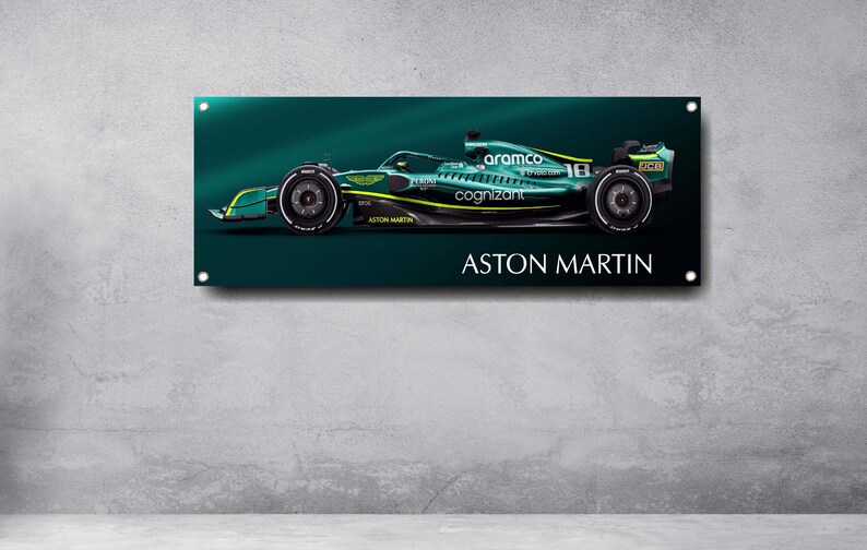 Aston Martin in Formula One Team Car F1 Banner PVC Vinyl Garage - Etsy