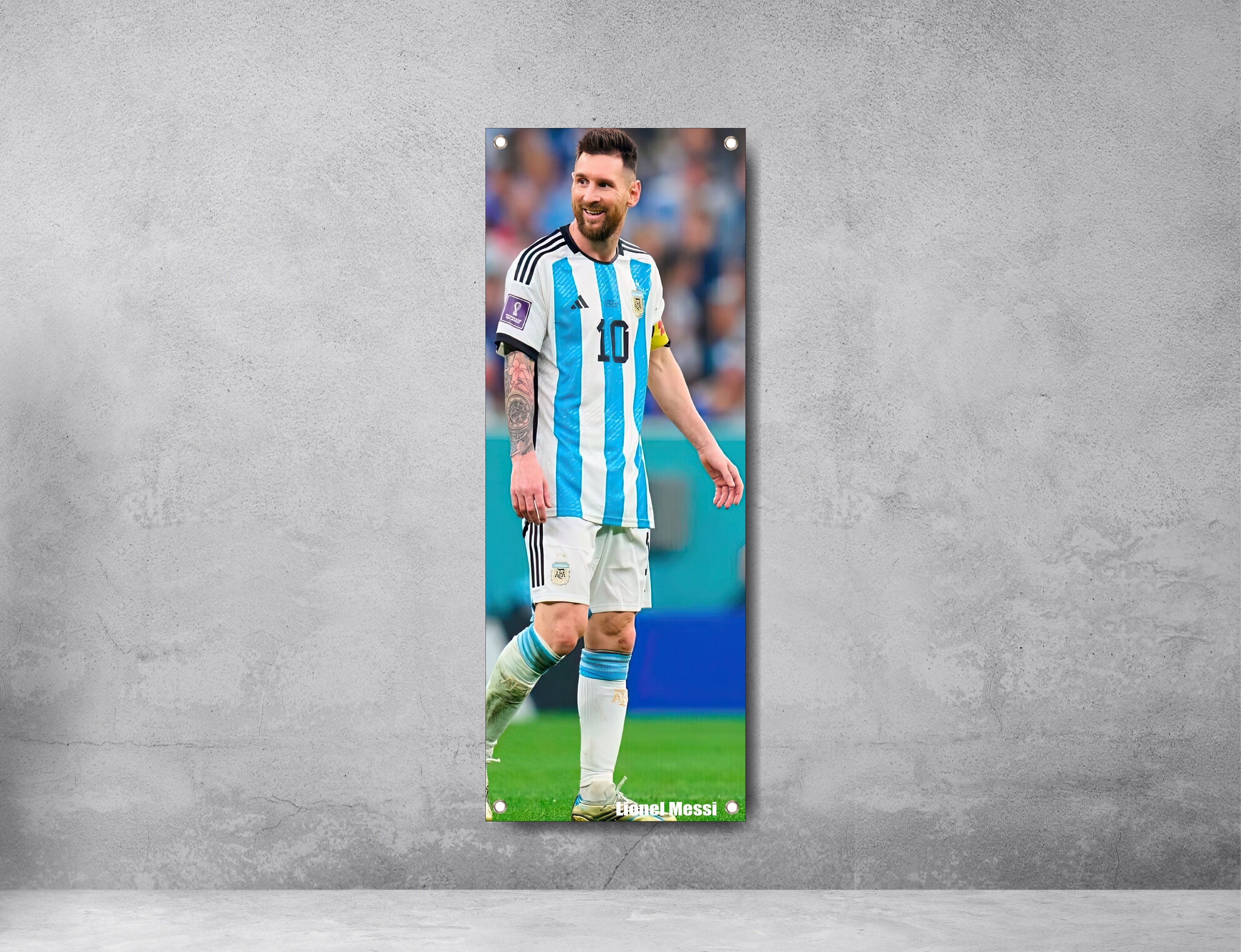 Lionel Messi Fußballspieler Fußball Argentinien Flagge PVC Vinyl Banner ...