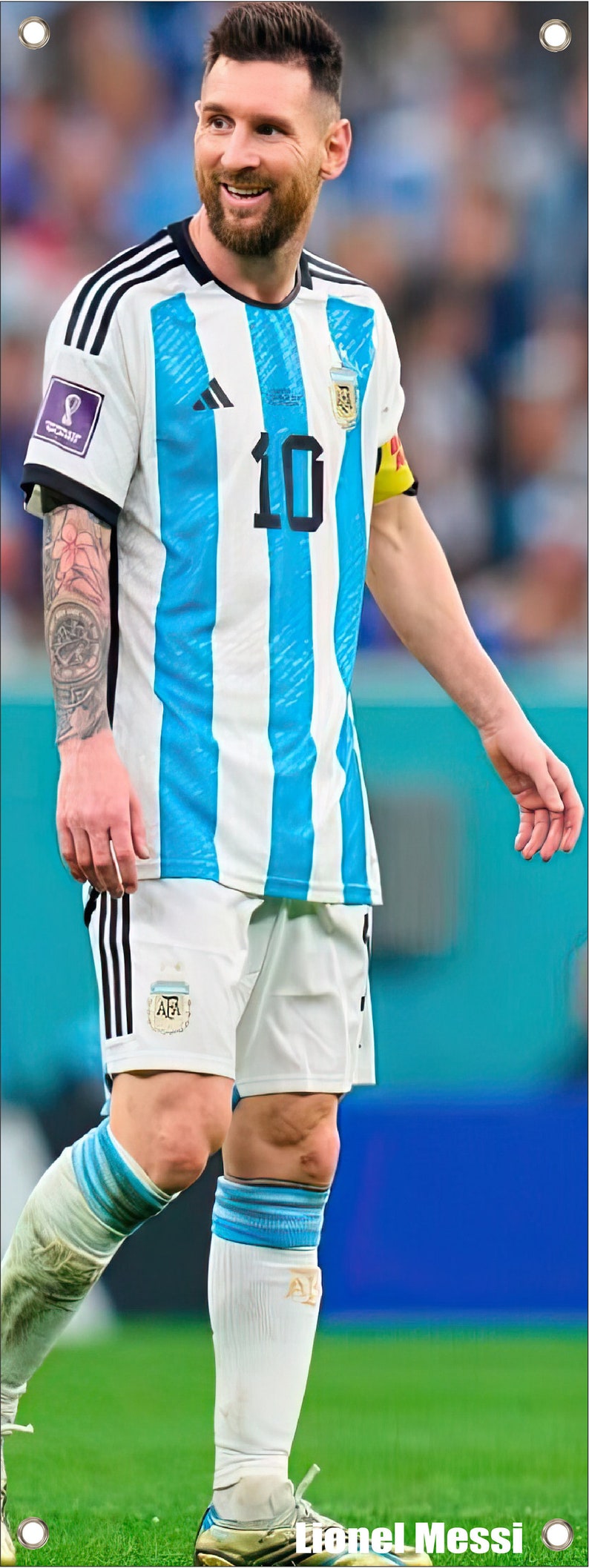 Lionel Messi Football Player Soccer Argentina Flag PVC Vinyl Banner ...