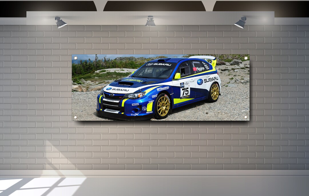 Subaru Impreza World Rally Team WRC Wall Art Cars PVC Vinyl Banner ...