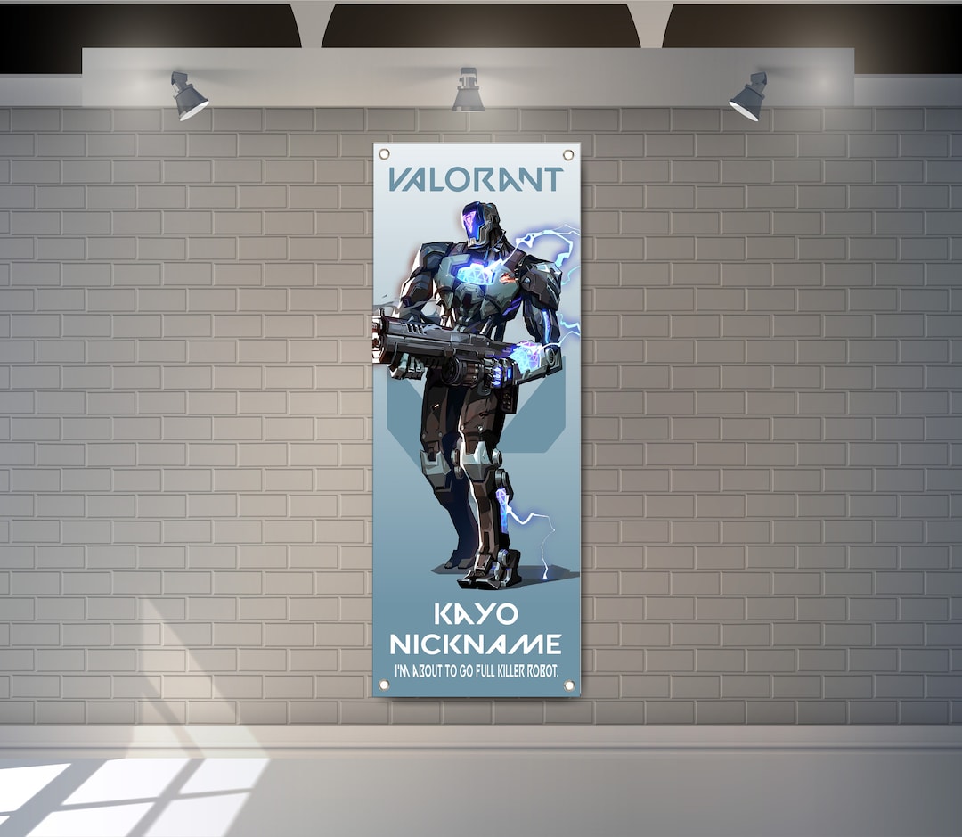 Valorant Kayo Personalized Nickname Custom Banner Wall Art Gaming ...
