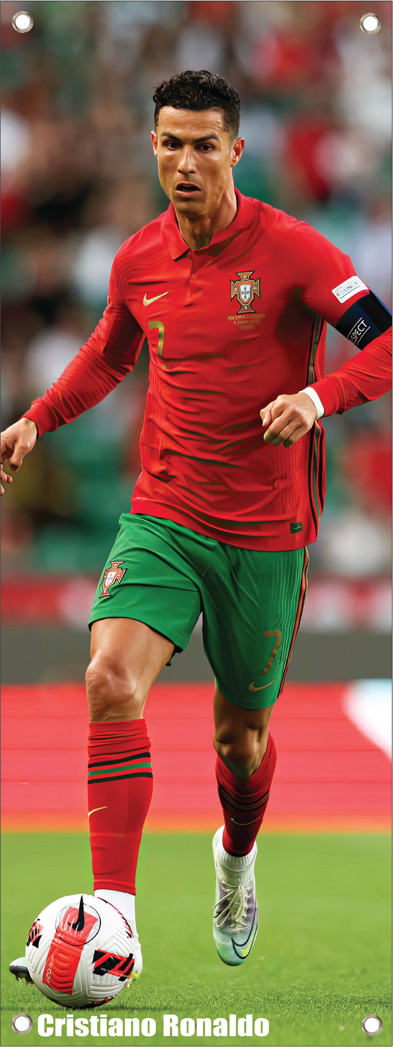 Cristiano Ronaldo PVC Banner: Football Soccer Flag, Garage Showroom ...