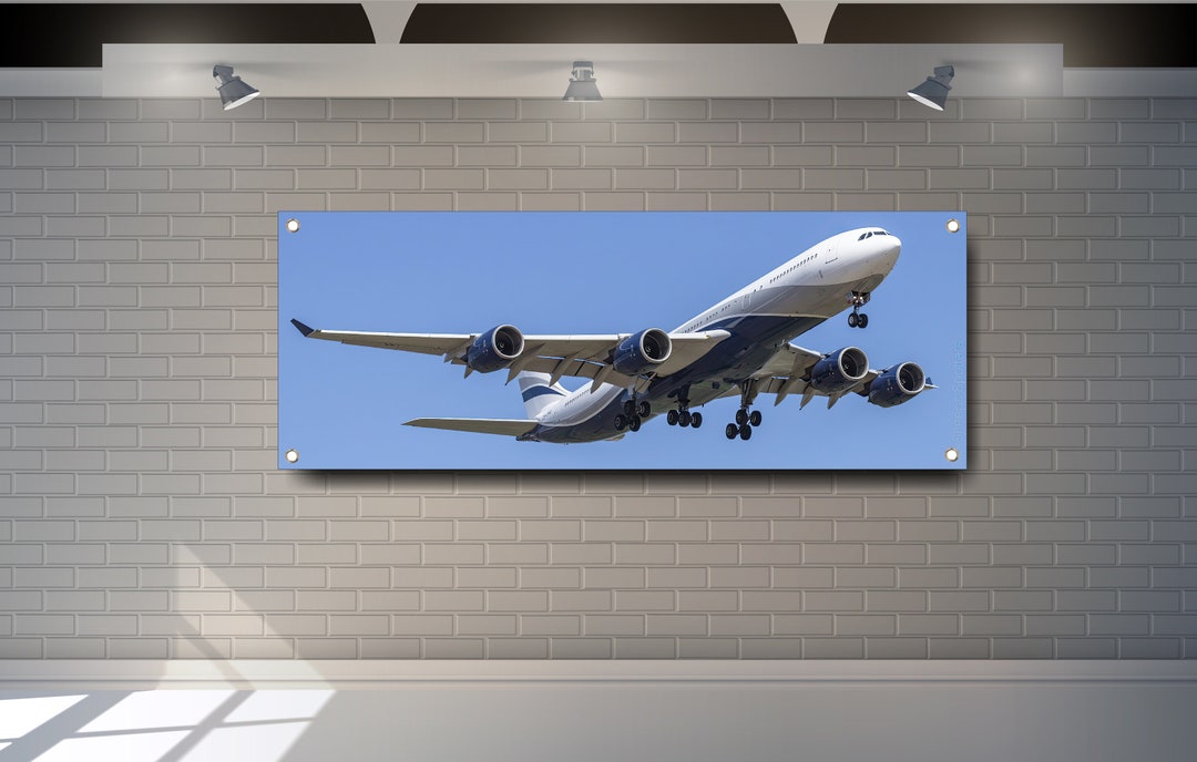 Airbus A340 Aircraft PVC Banner: Garage, Showroom, Workspace Decor - Etsy