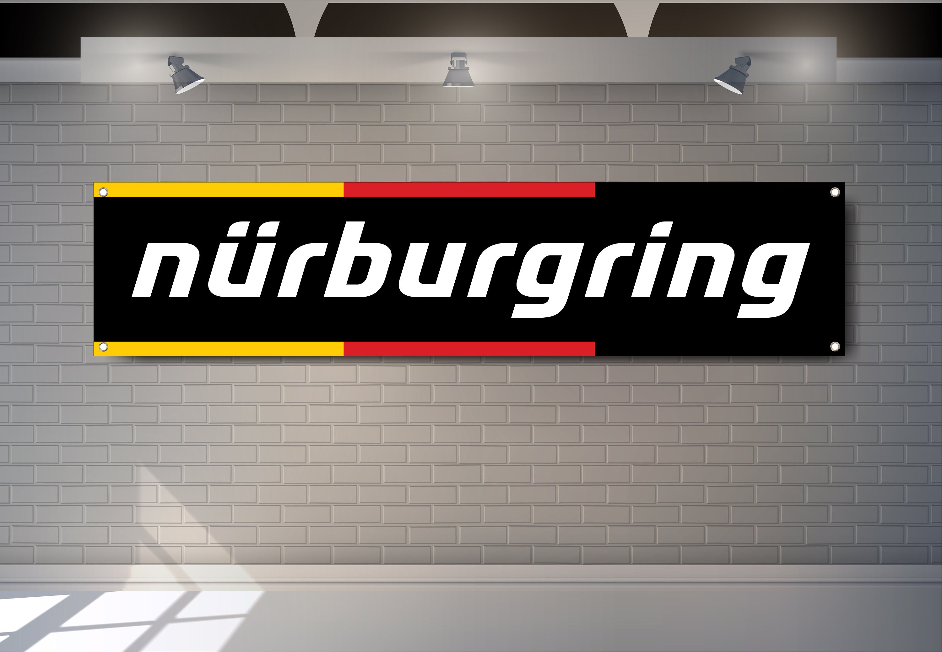 Nurburgring Circuit PVC Vinyl Banner Garage Showroom Wall Sign ...
