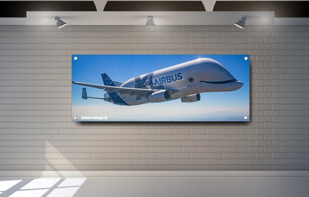 Airbus Beluga XL Aircraft Transport Jets PVC Vinyl Banner Garage ...