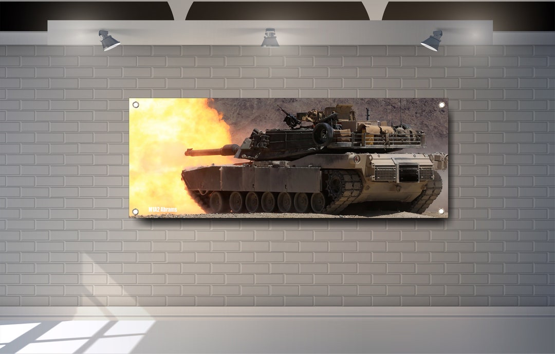 M1 Abrams Main Battle Tank PVC Vinyl Banner Garage Showroom Sign ...