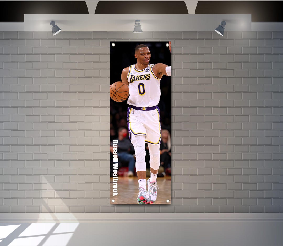Russell Westbrook Lakers PVC Banner: NBA Garage Sign, Wall Art - Etsy