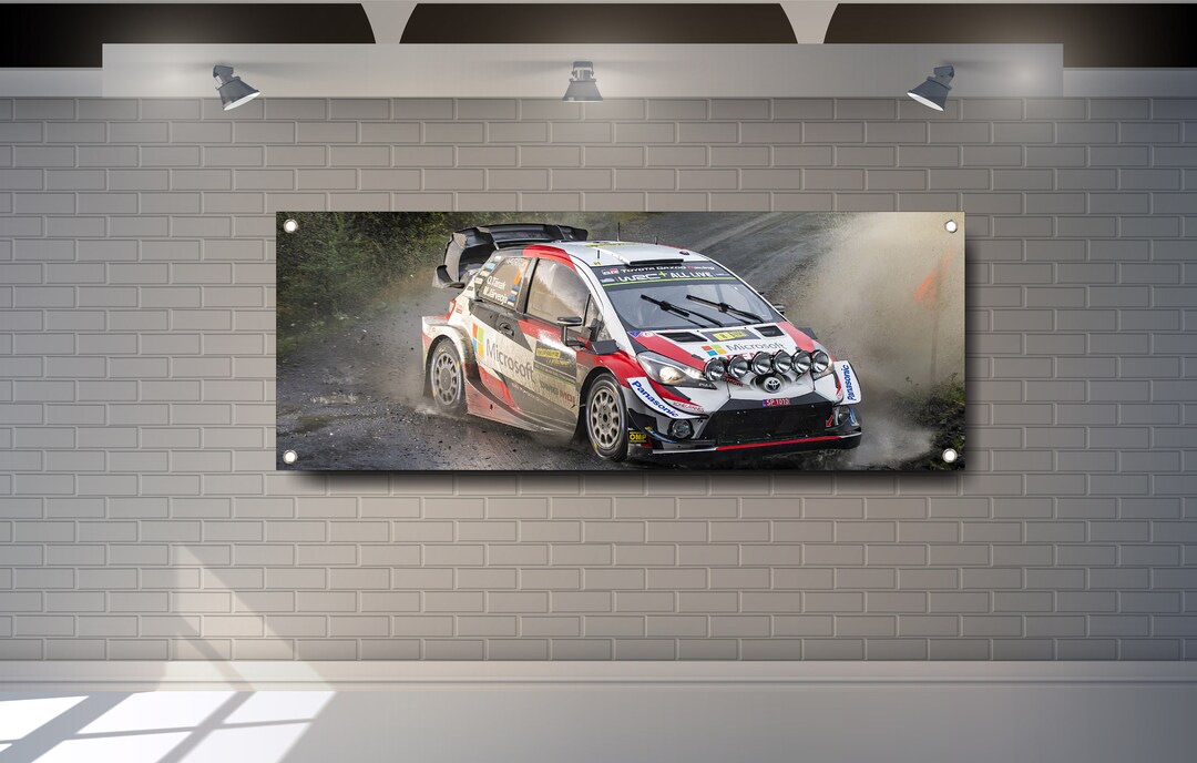 Toyota Yaris WRC PVC Banner: Classic Racing Car Garage Decor - Etsy