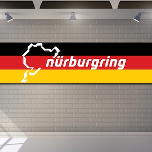 Nurburgring Circuit PVC Vinyl Banner Garage Showroom Wall Sign ...