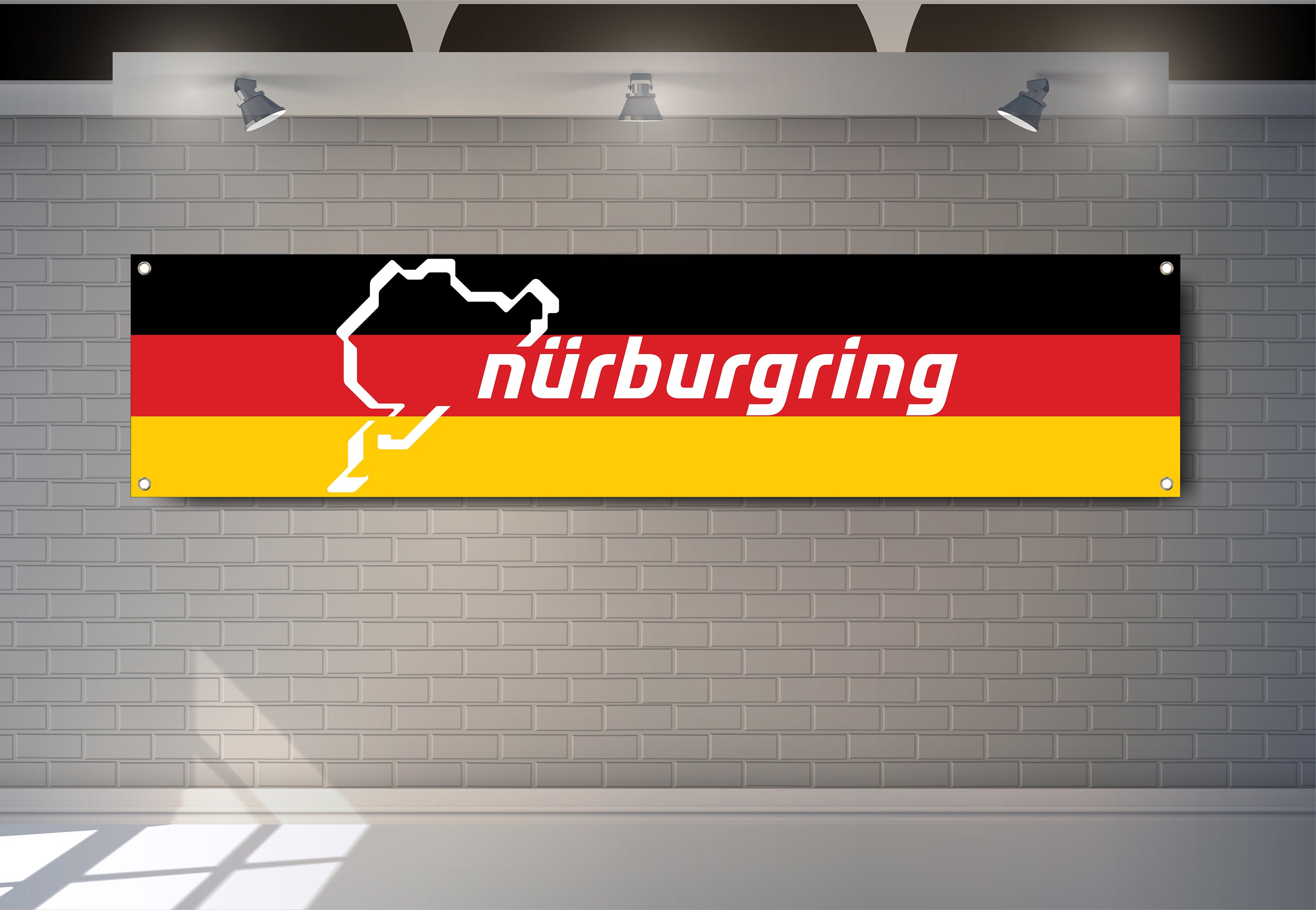 Nurburgring Circuit PVC Vinyl Banner Garage Showroom Wall Sign ...