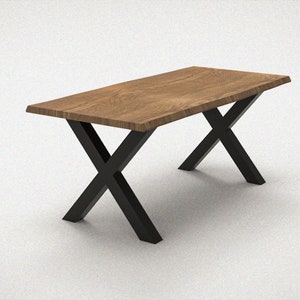 Pair of X Shaped Table Legs, Metal Legs, Table Base - Etsy