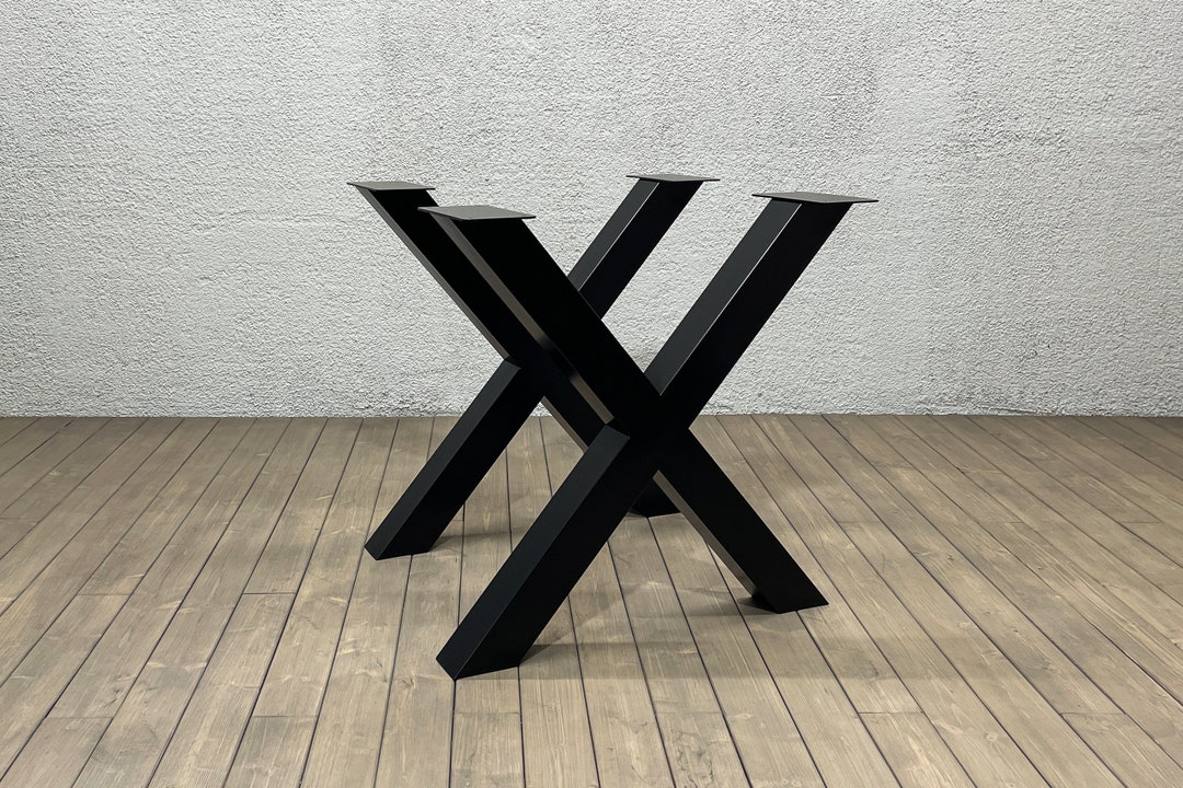 Pair of X Shaped Table Legs Metal Legs Table Base - Etsy