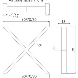 Pair of X Shaped Table Legs - Etsy