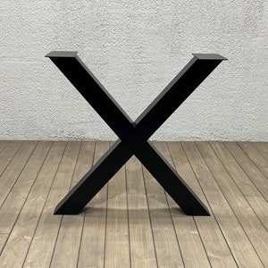 Pair of X Shaped Table Legs, Metal Legs, Table Base - Etsy