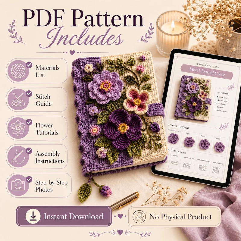 Purple Cover Diary - Etsy