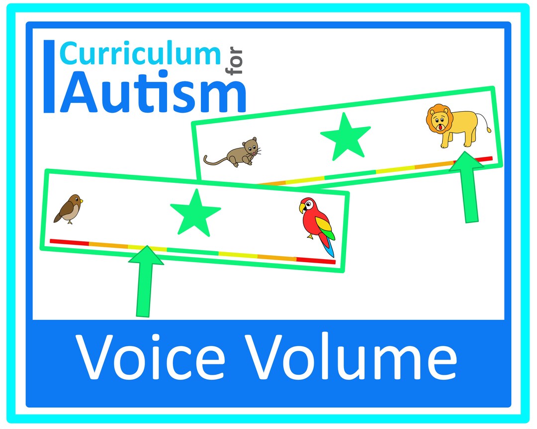 Autism Speech Therapy Voice Volume Visual Support Prompts - Etsy
