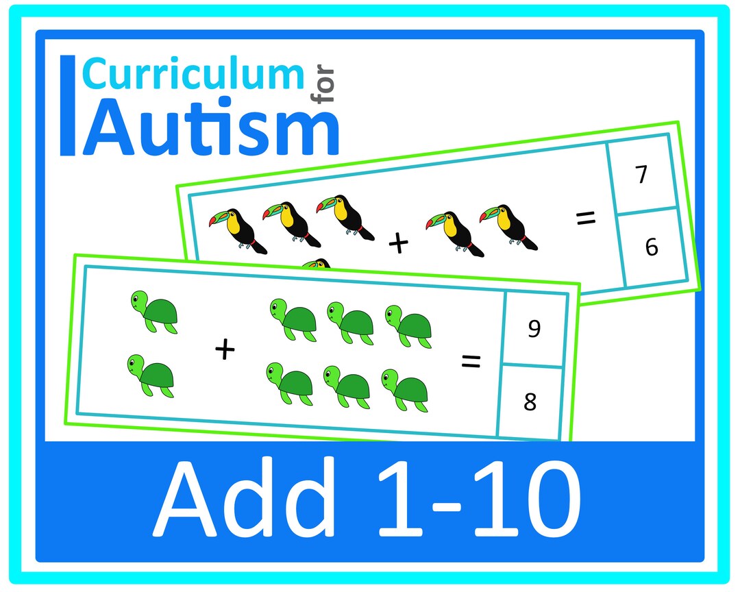 Addition to 10 Animal Theme Picture Clip Cards Autism Special Education ...