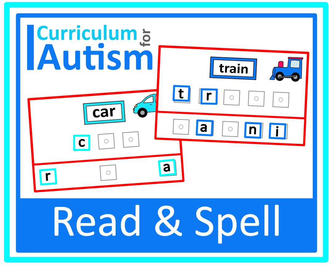 Read Spell Sight Words Transportation Theme Mats File Folders Autism ...