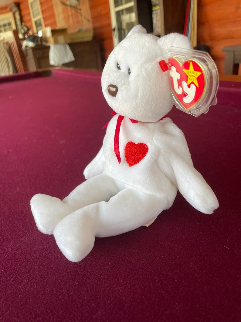 Rare 'original' Error! Valentino Bear W/ Rare Errors - Ty Beanie Baby ...