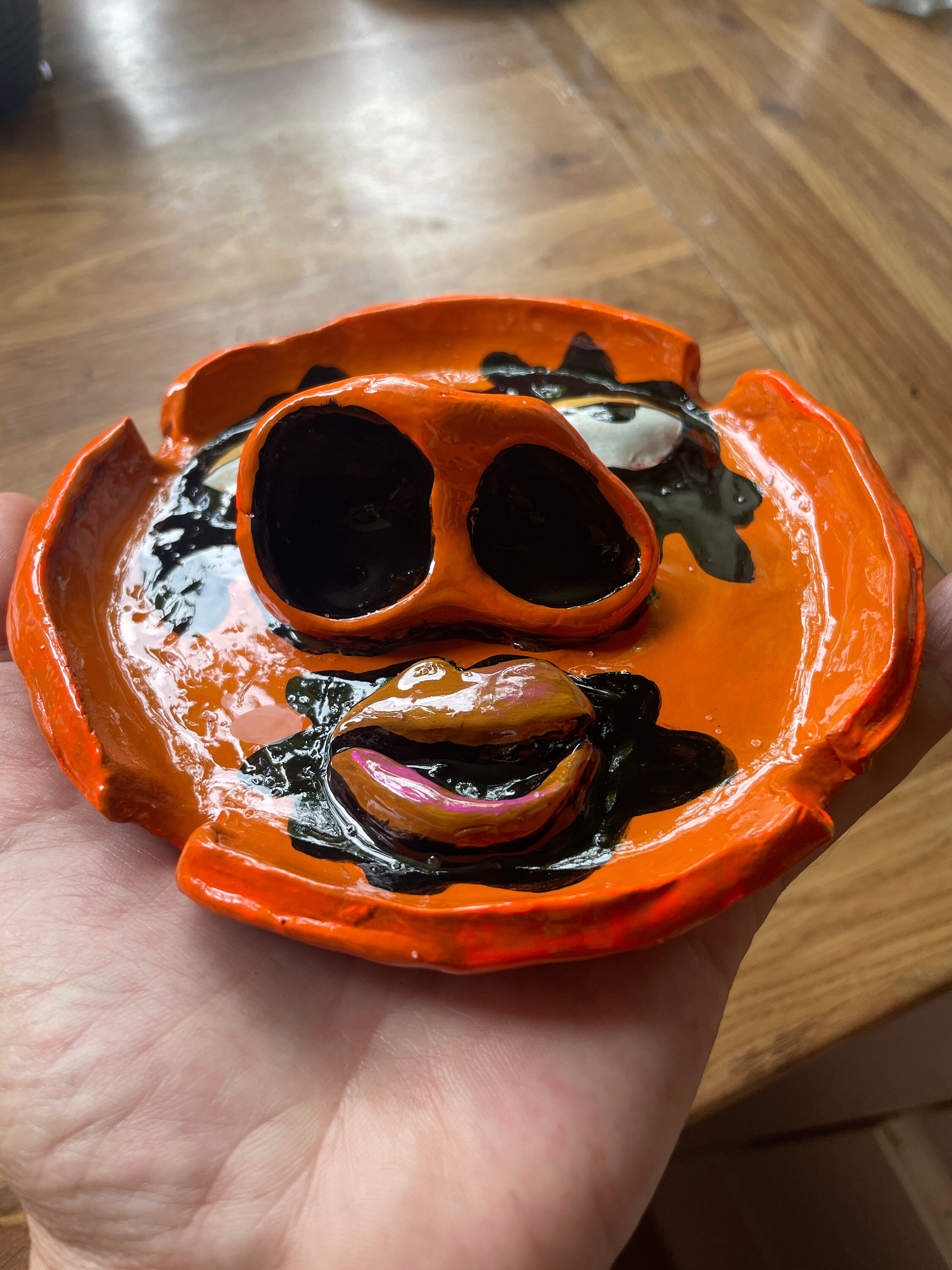 Handmade Clay Ashtray Face With Large Nostrils - Etsy