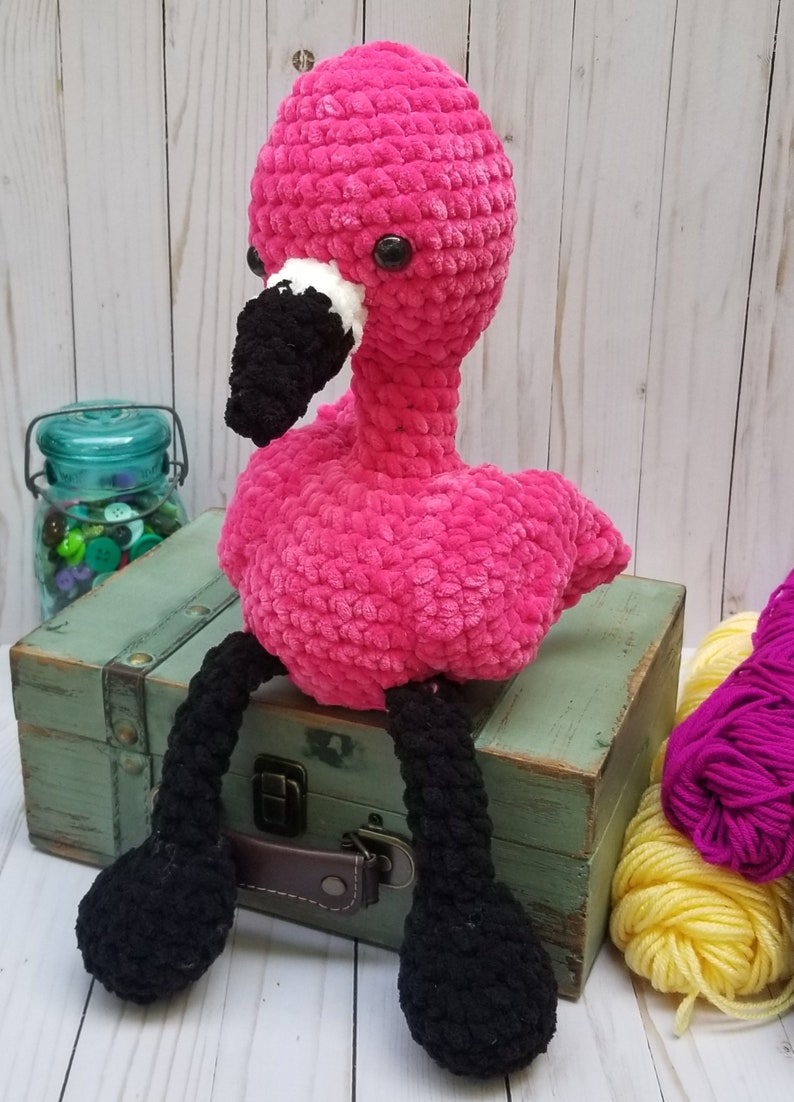 Crochet Amigurumi Flamingo Named "fletcher" - Etsy
