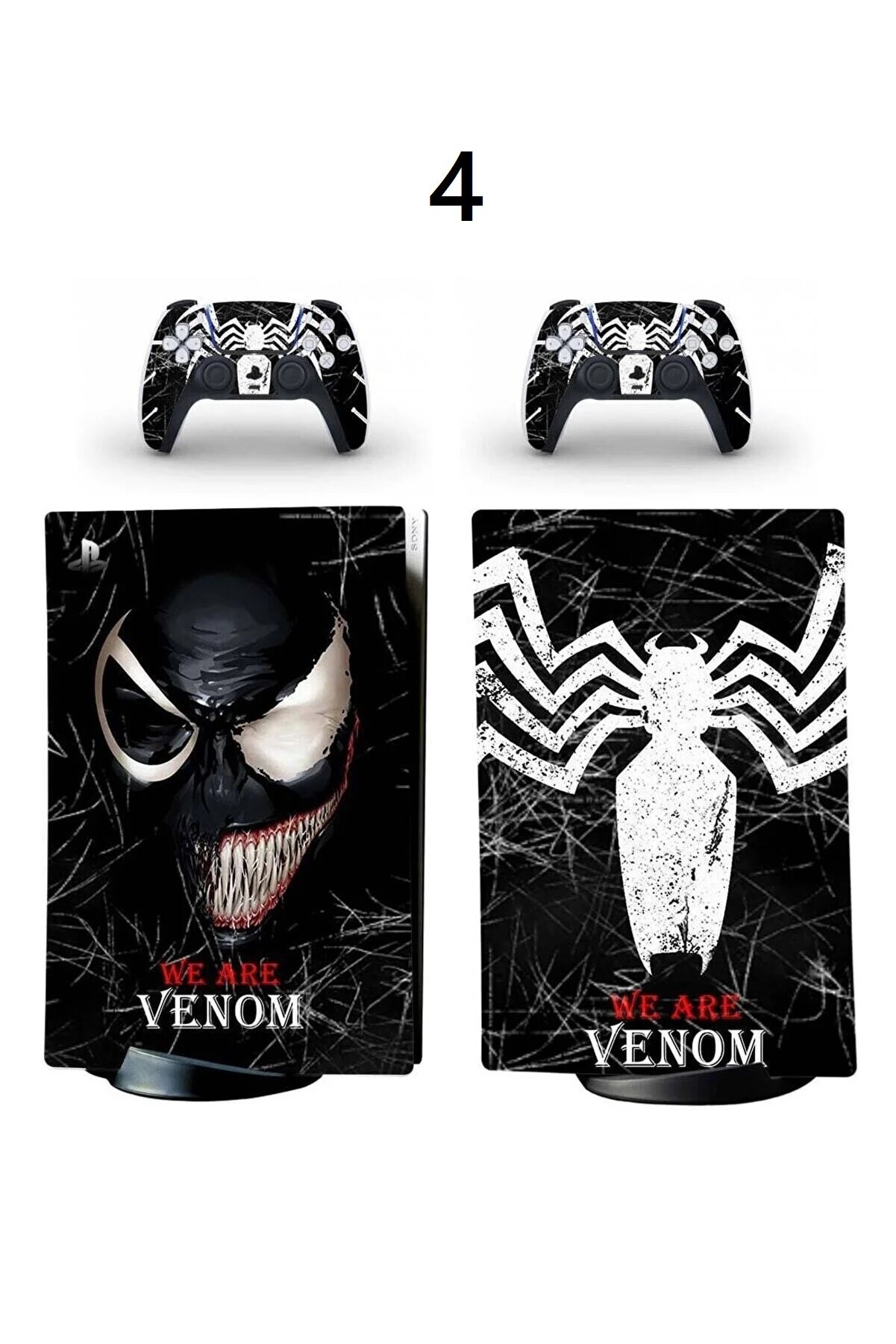 Playstation PS5 Spiderman and Venom Skin Serie , Playstation 5 Controller & Console Decal Wrap ...