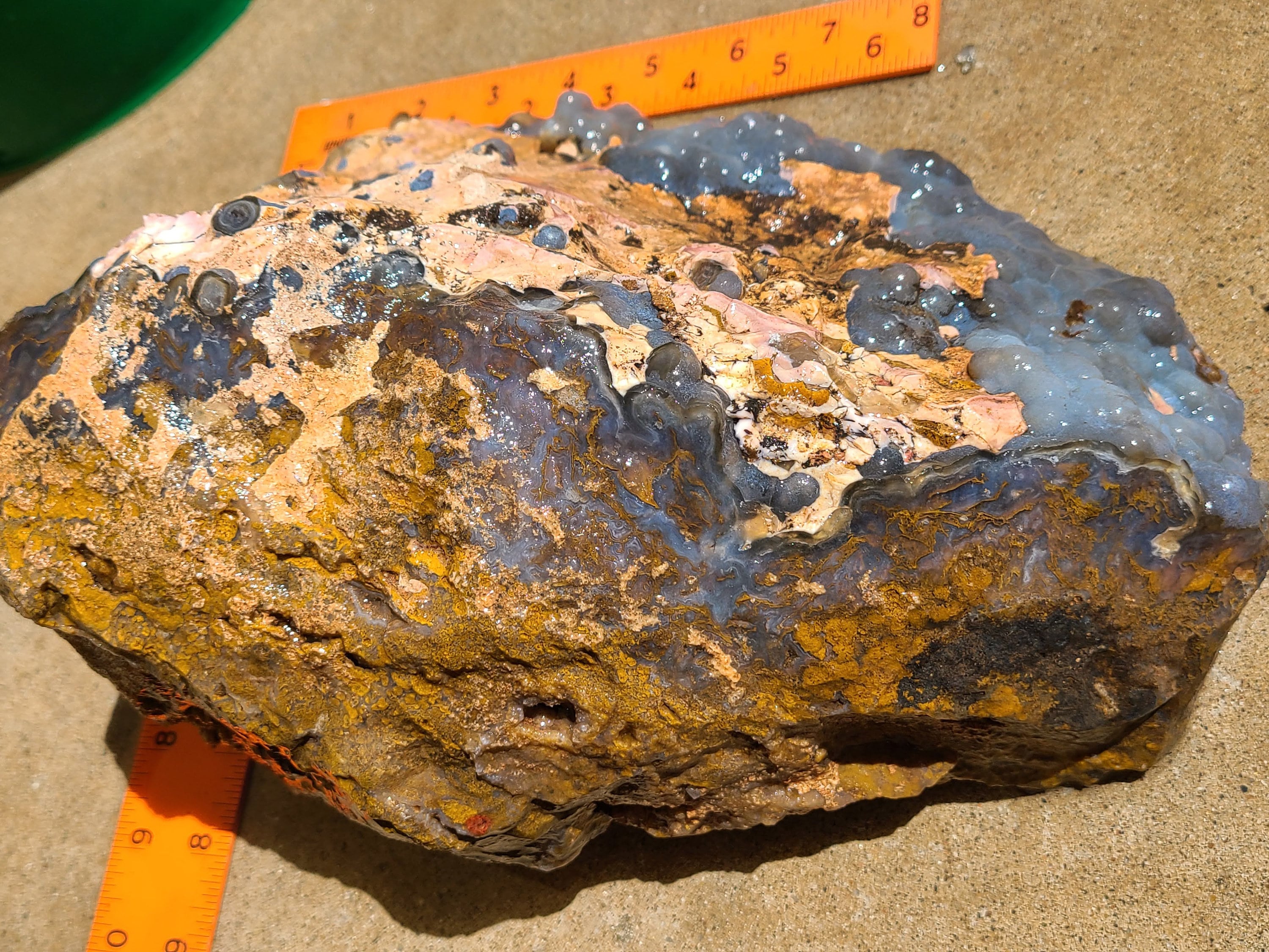Large Rough Botryoidal Covered Moss Agate From Kokernot Ranch, West ...