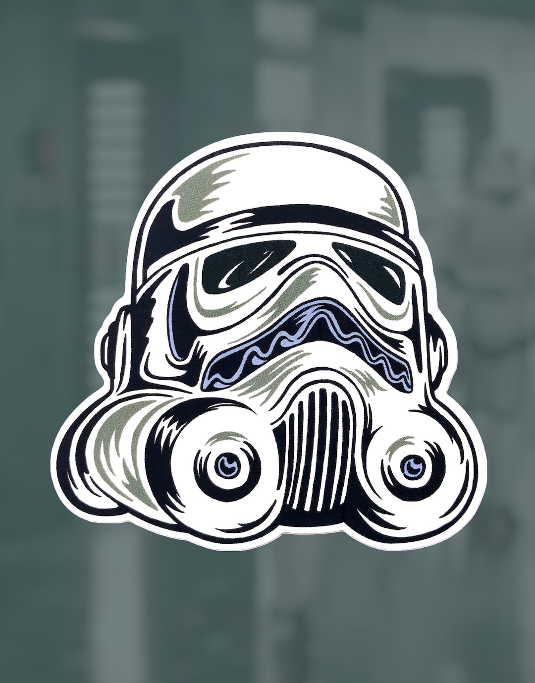 Stormtrooper Helmet Vinyl Sticker, Hand Drawn, Star Wars, the Empire, A ...