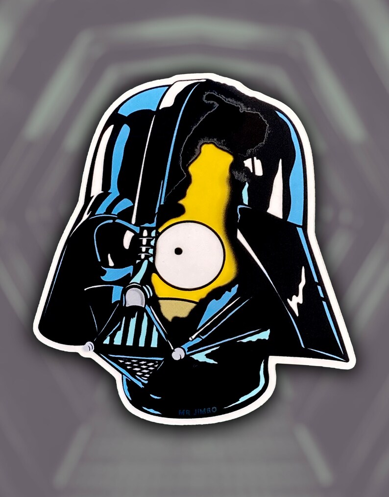 Darth Vader / Homer Simpson - Star Wars Vinyl Sticker, Anakin Skywalker ...