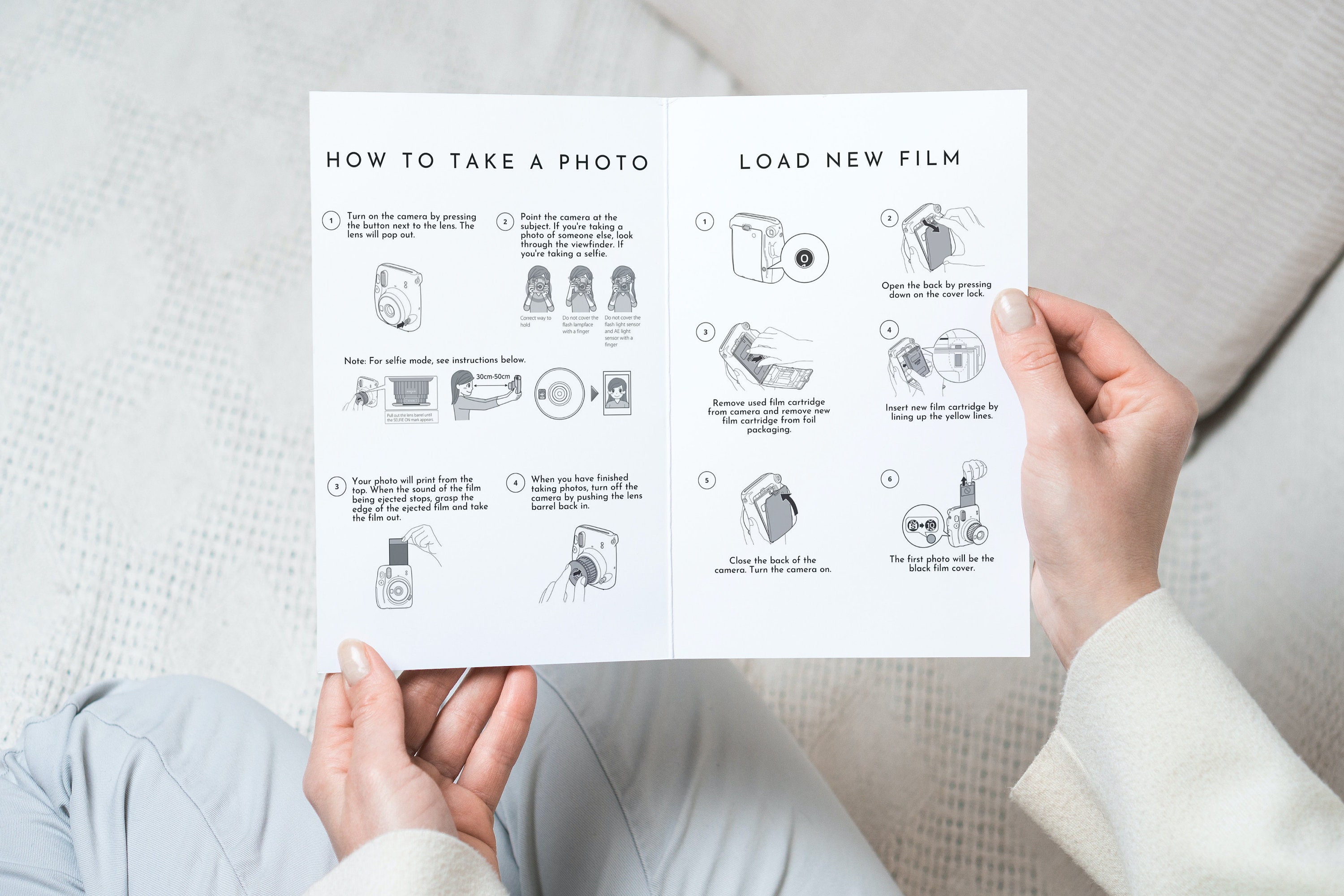 Foldable Polaroid Instructions for Wedding Photo Guestbook - Etsy