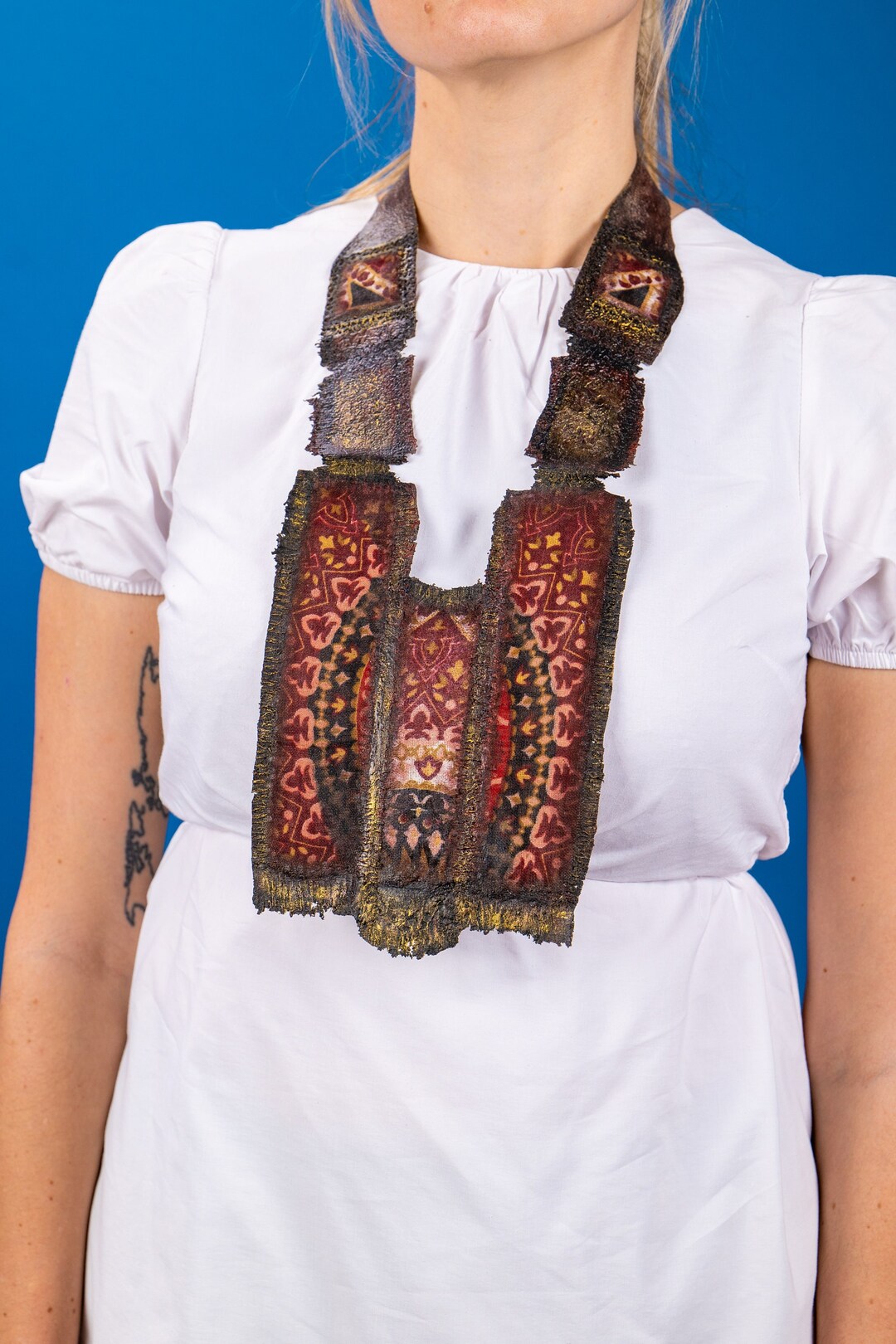 Unique Boho Necklace , One-of-a-kind Handmade Vintage Rustic Style ...
