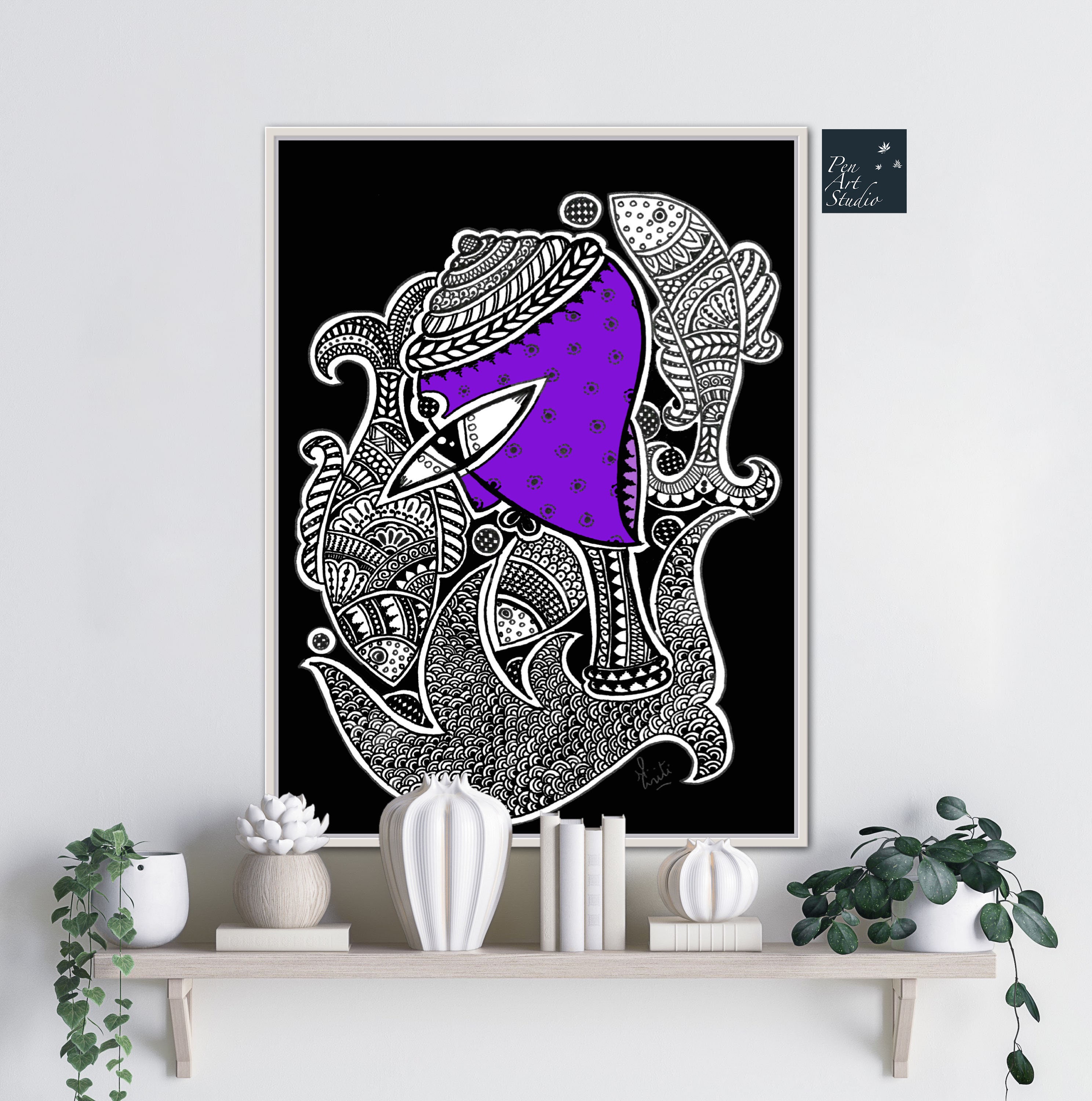 Gothic Occult Mermaid Poster, Witchy Halloween Dark Academia Wall Art ...