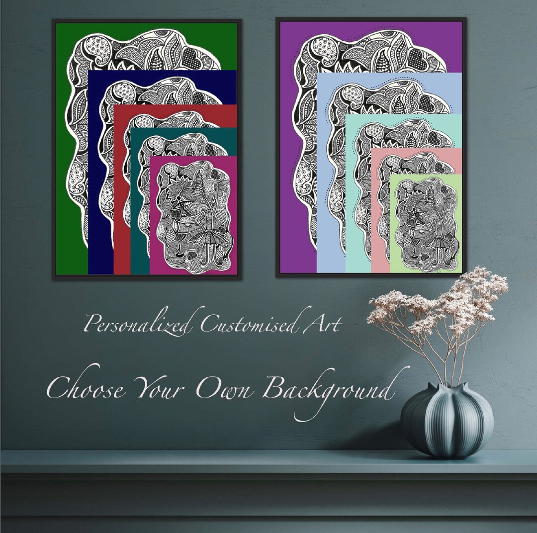 Custom DIY Printable Digital Art, Personalized Art Gifts for Her Him ...