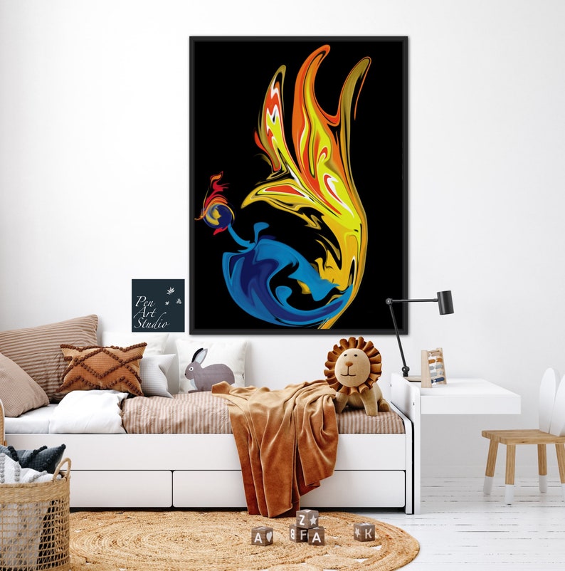 Peacock Preppy Classroom Gym Handmade Decor Wall Art Print, Cute ...