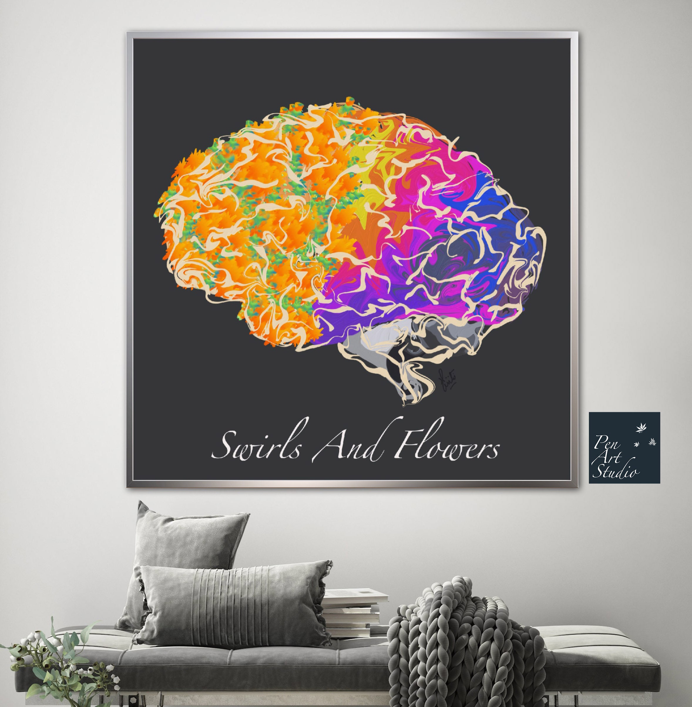 Inclusive Neurodiversity Extra Large Wall Art Therapy Office Decor for ...