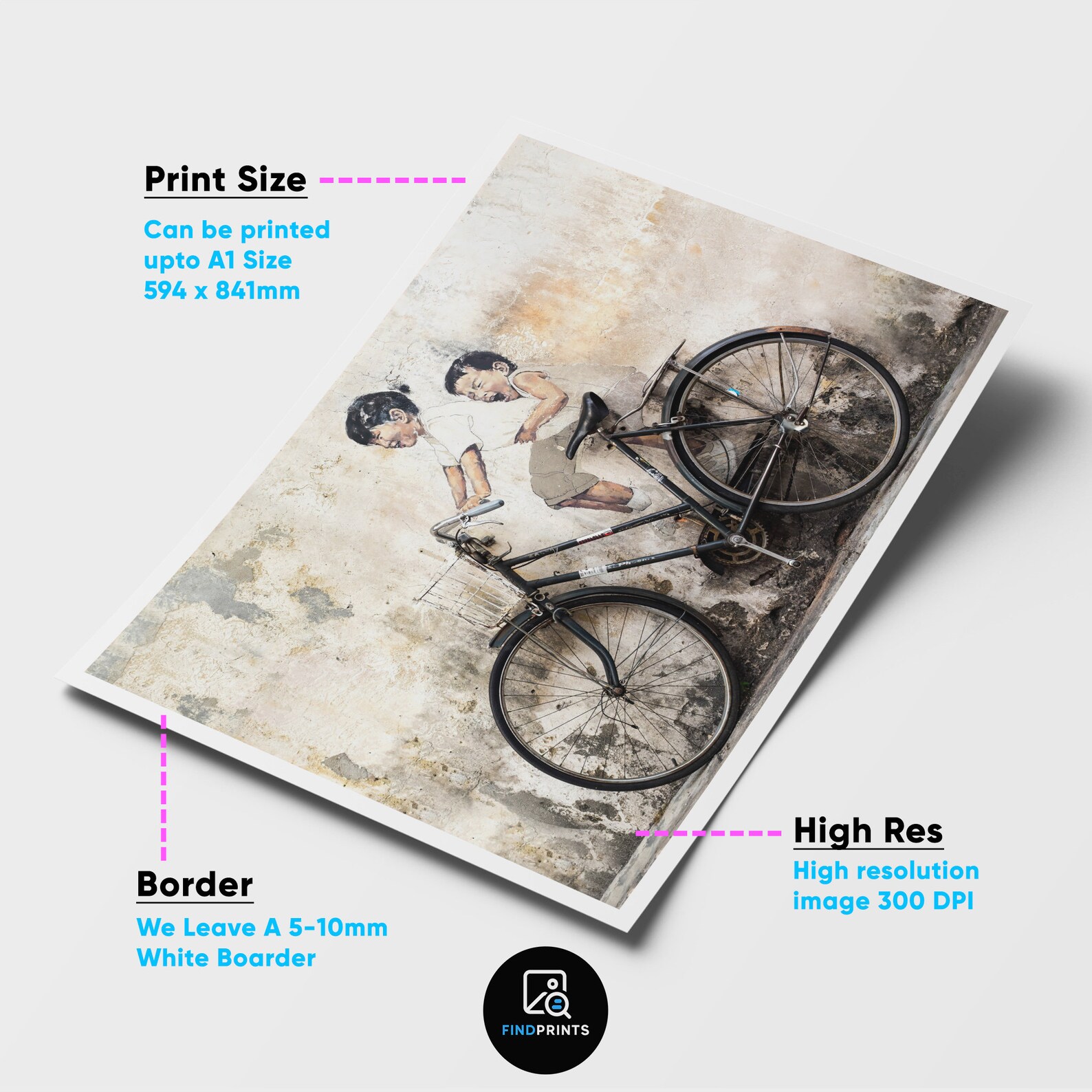 Banksy Wall Art Kids on Bike Poster Printable Digital - Etsy