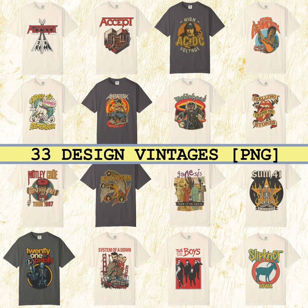 33 Designs Vintage Premium Rock Star Design Bundle | Bold Graphics ...