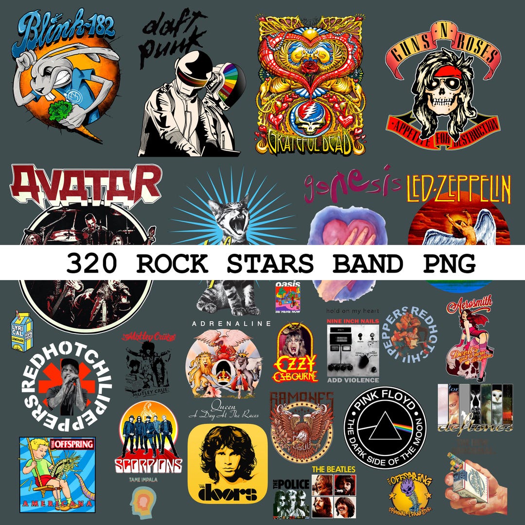 320 Designs Ultimate Rock Star Design Bundle | Bold Graphics & Iconic ...