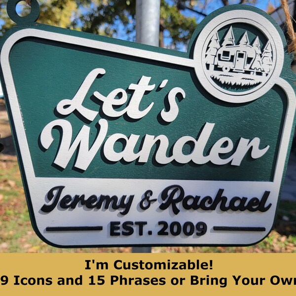 Camper Signs Personalized - Etsy