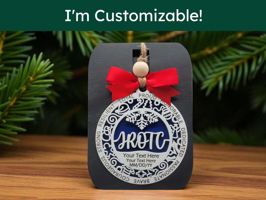 Personalized JROTC Christmas Ornament: Military Holiday Keepsake - Etsy
