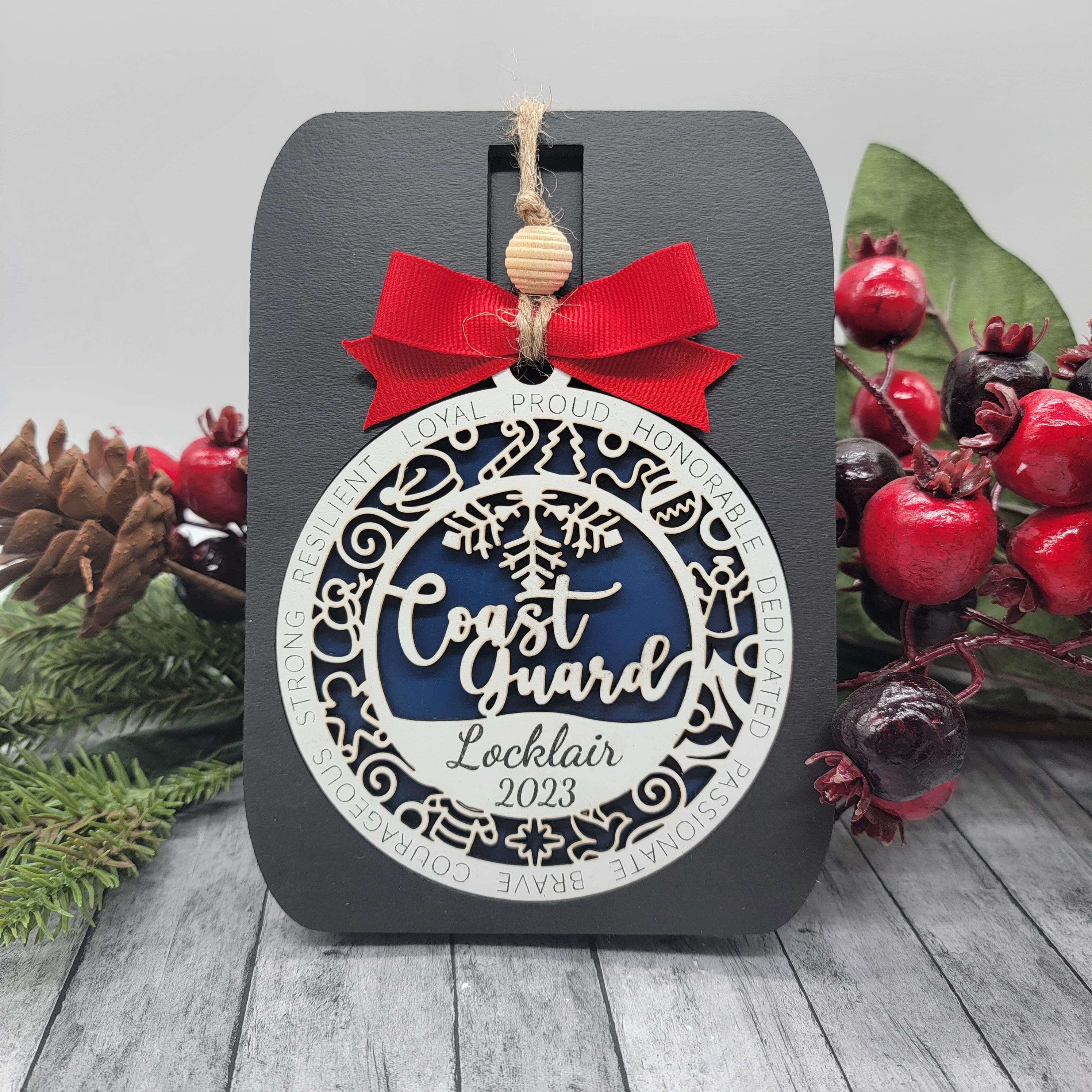 Personalized Coast Guard Christmas Ornament Military - Etsy