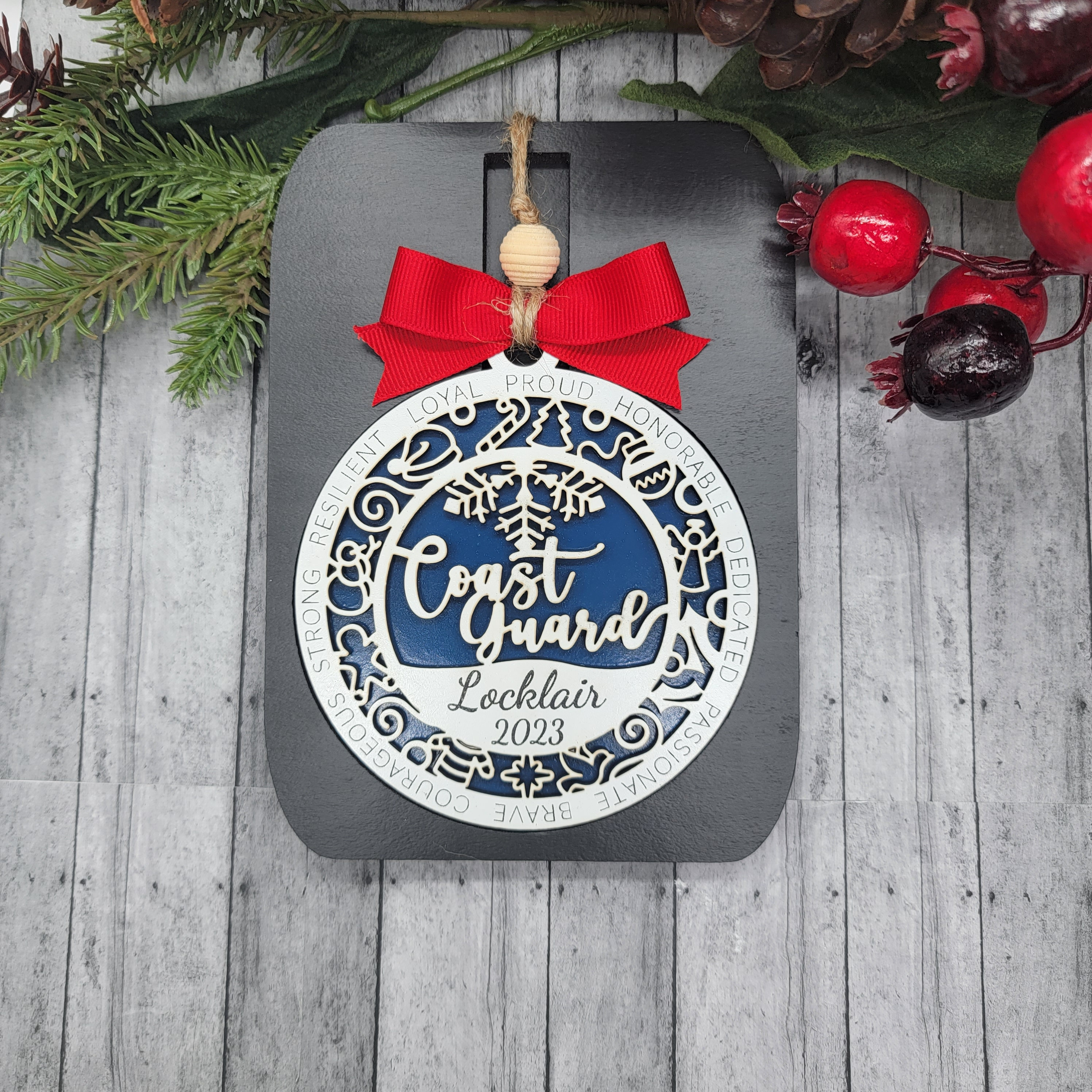 Personalized Coast Guard Christmas Ornament Military - Etsy