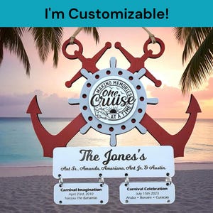 Custom Cruise Ship Decor, Personalized Cabin Door Sign With Cruise ...