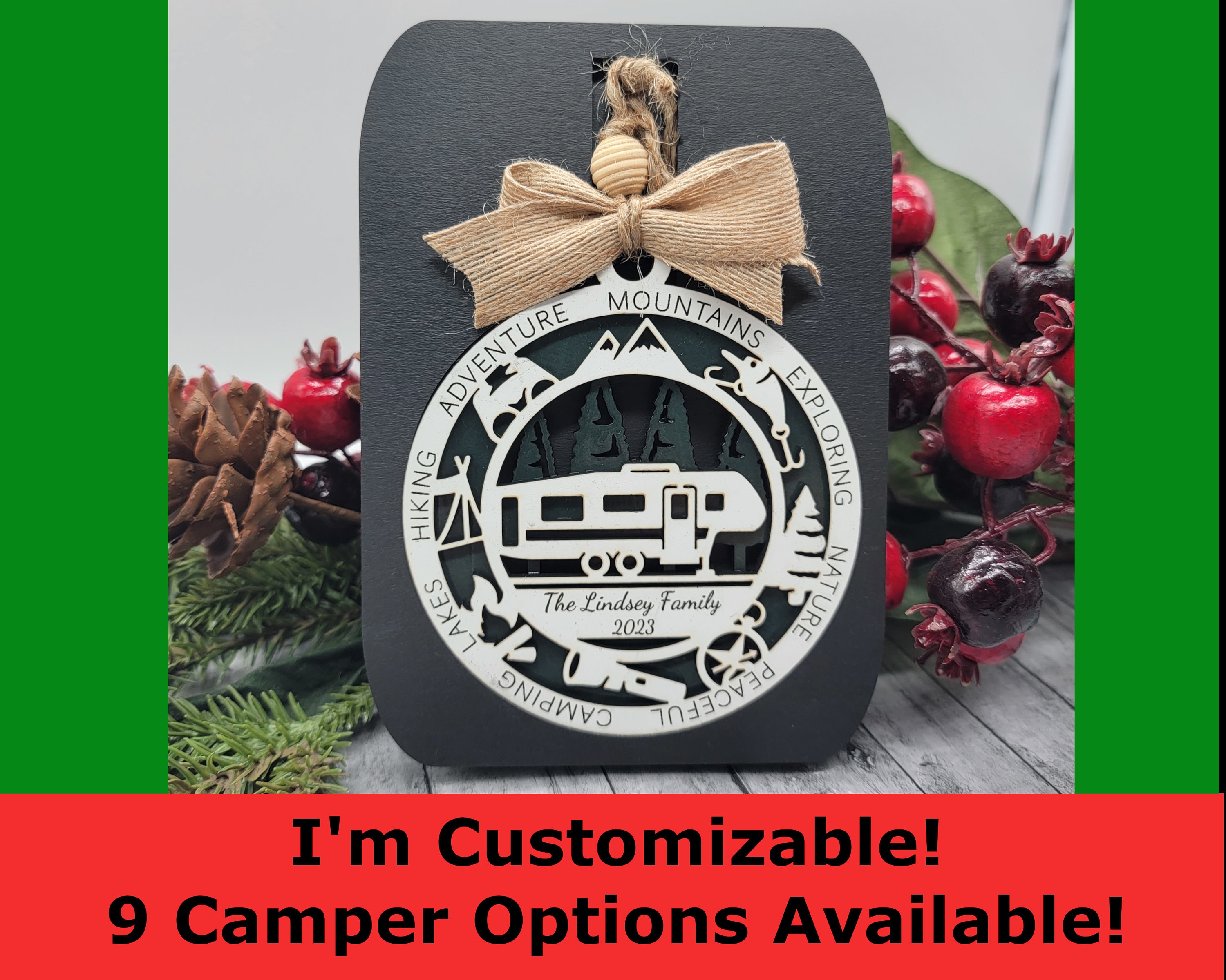 Personalized 5th Wheel Camper Christmas Ornament 9 Styles to Choose ...