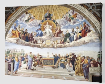 Raphael's Disputation of the Holy Sacrament ca. 15091510 Raphael Canvas ...