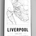 Liverpool England City Map Art, Acrylic Glass Wall Decor - Etsy
