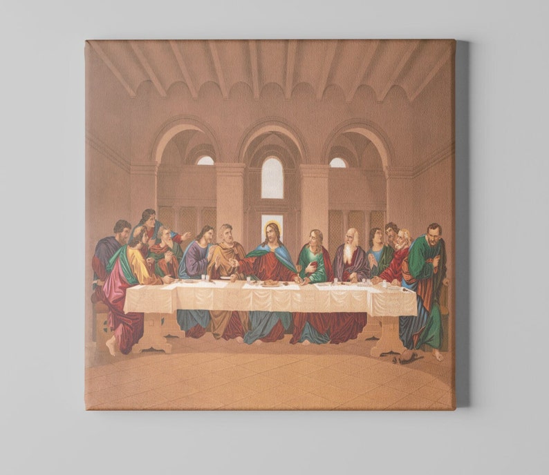 The Last Supper by Leonardo Da Vinci (1877) Canvas Art Print - Etsy