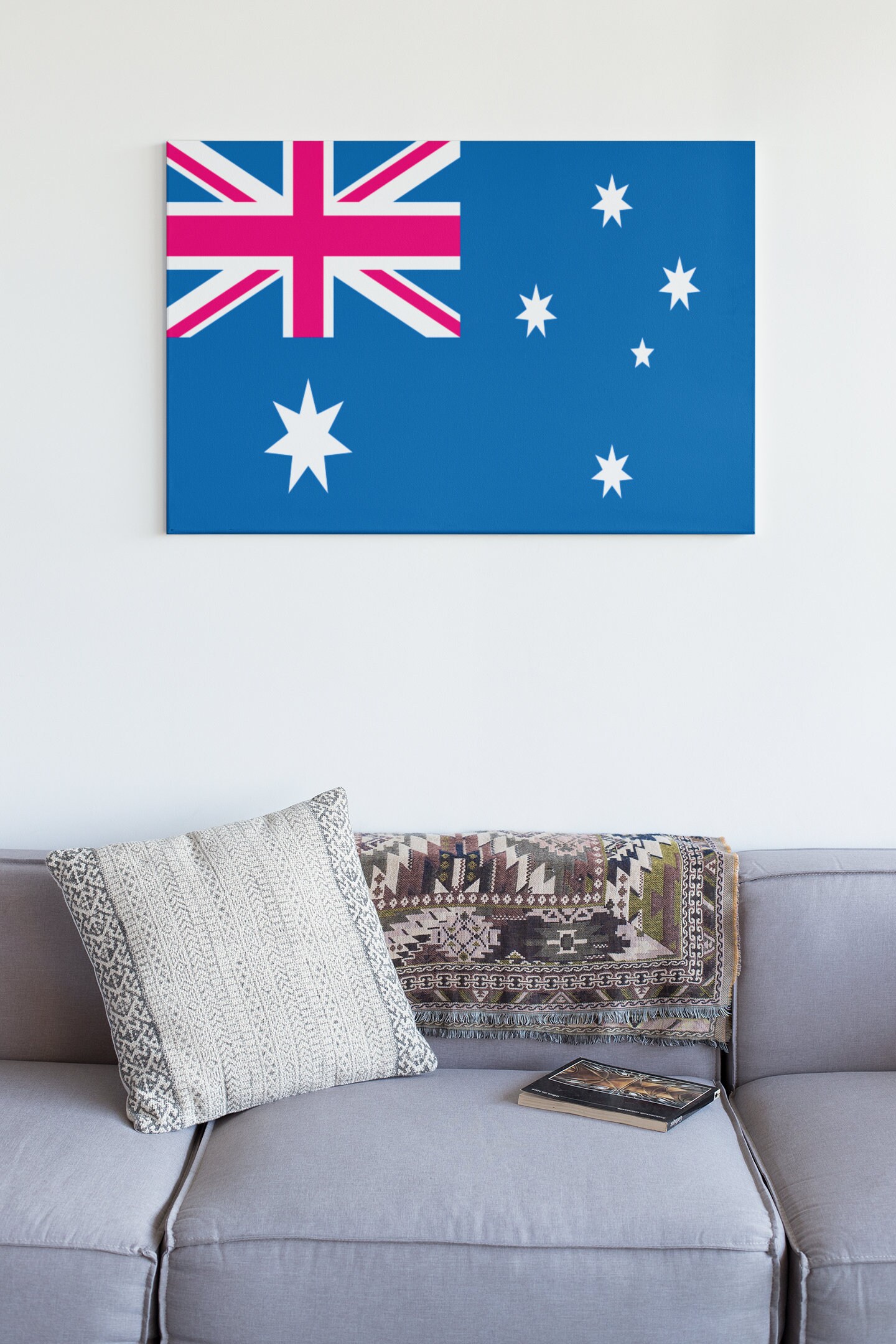 Flag of Australia High Gloss Acrylic Glass Wall Art Ready to Hang - Etsy