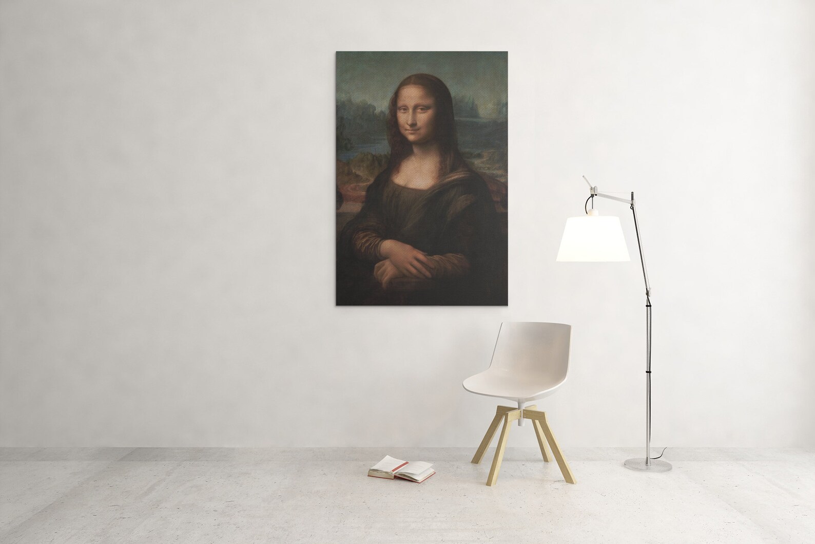 Leonardo Da Vinci Portrait of Mona Lisa Del Giocondo Canvas Art Print ...