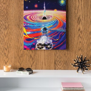 Retro Futurism Space Art, NASA Earth Acrylic Glass Wall Decor - Etsy